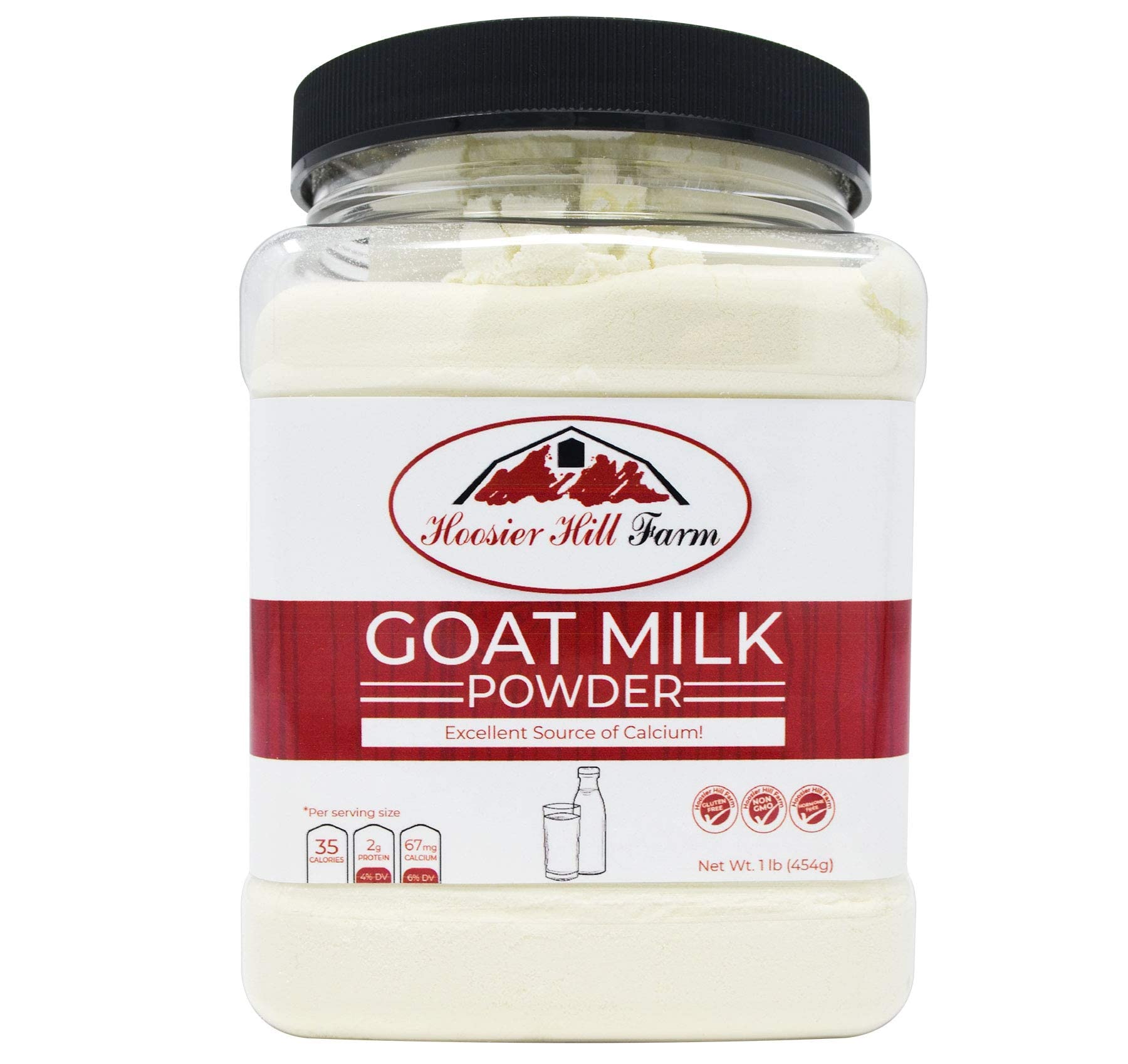 Hoosier Hill Farm Goat Milk Powder, 1lb (16oz) Jar, Non-GMO, 100% Pure ...