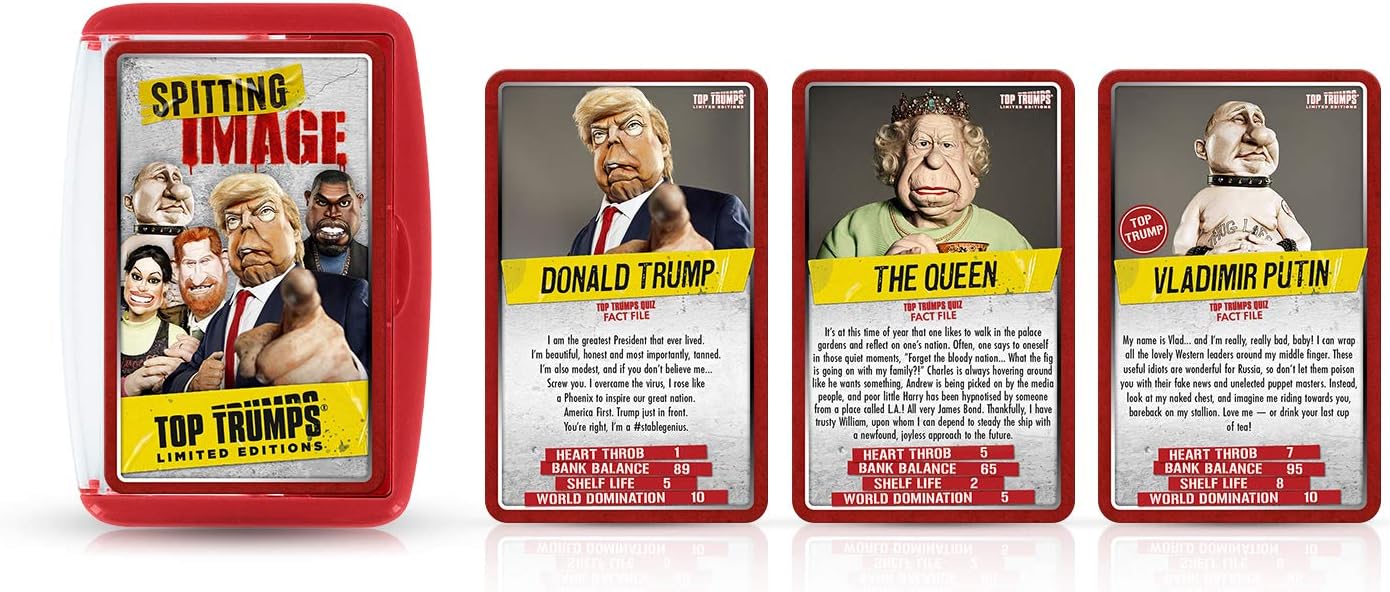 Spitting Image Top Trumps Limited Editions Card Game – TopToy