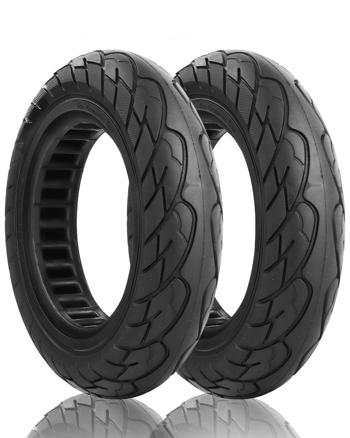 2PC 10 x 2.125 Honeycomb Tire for Segway Ninebot F Series (F20 F25 F30 ...