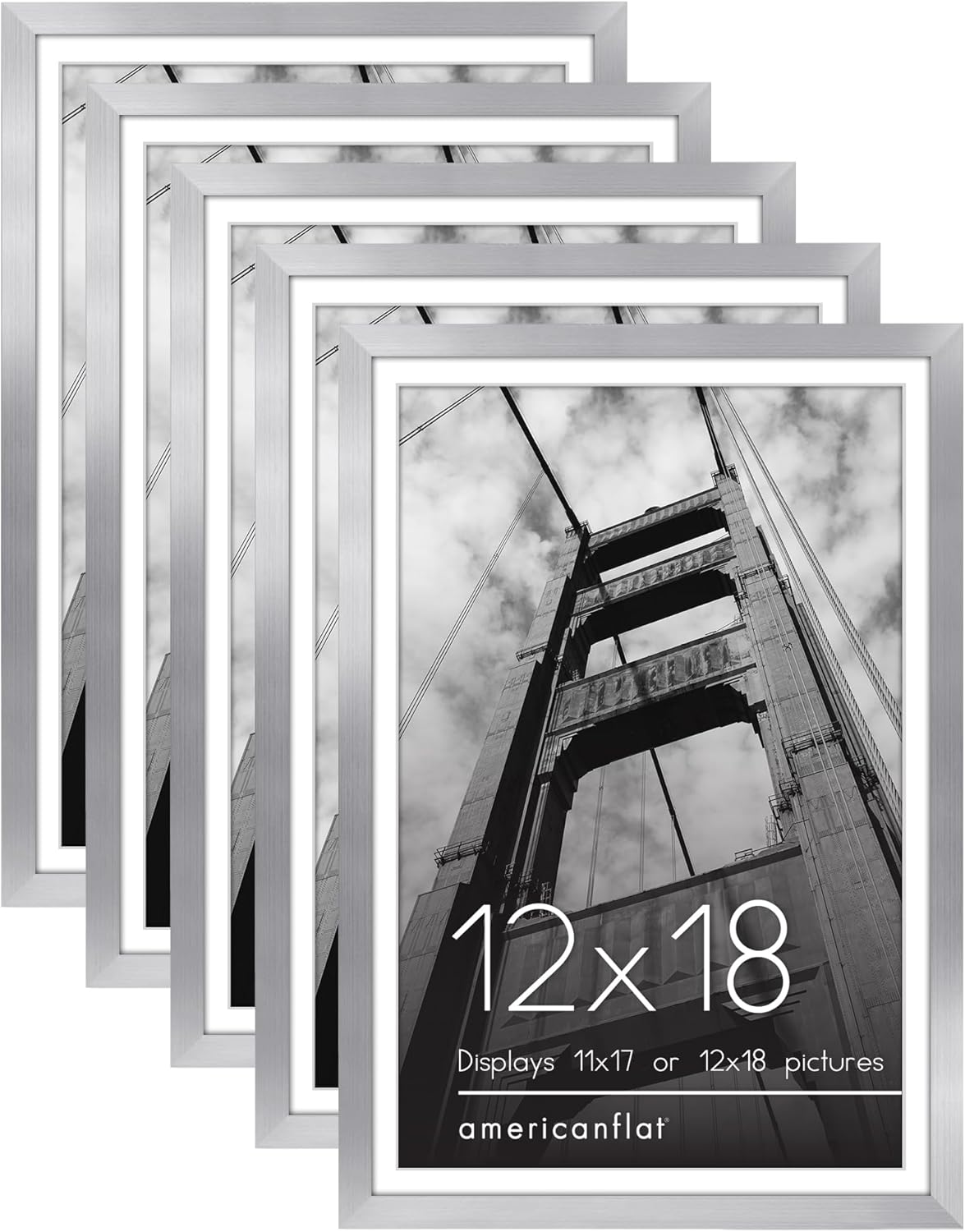 Amazon.com - Americanflat 12x18 Poster Frame with Polished Plexiglass ...