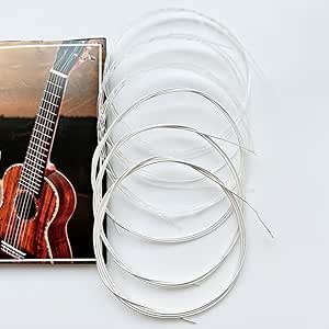 Amazon.com: Crystal Nylon Silver Plated Copper Guitalele Strings ...