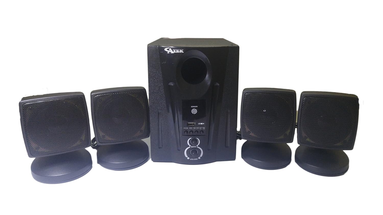 Atek Computer Multimedia Speaker 4.1 with Bluetooth, with Digital USB ...