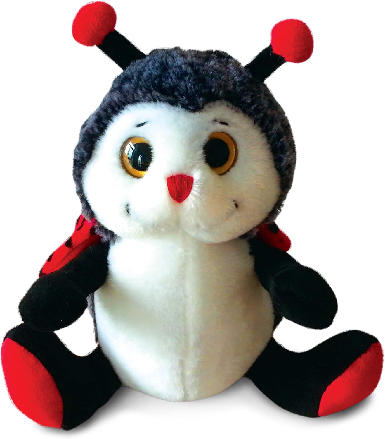 Amazon.com: Puzzled Super Soft Sitting Ladybug Plush, 9" : Toys & Games