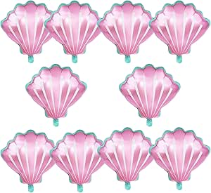 Amazon.com: Sea Shells Balloons Multi-color Sea Shells Foil Mylar ...