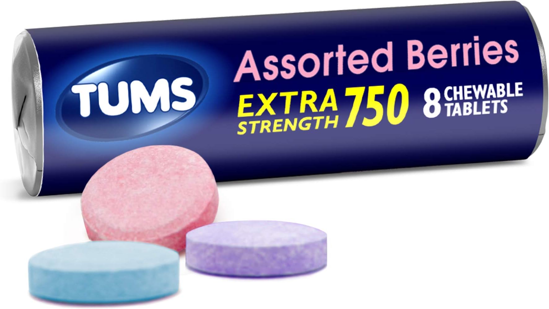 Amazon.com: TUMS Ultra Strength Antacid Tablets for Chewable Heartburn ...