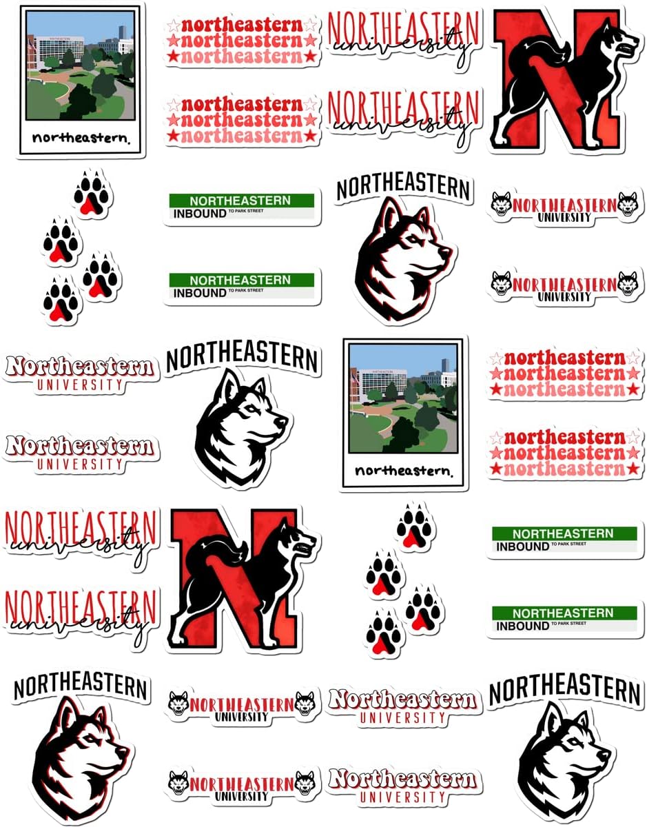 Amazon.com: Stickers 20 Pcs Per Pack Northeastern Aesthetic Vinyl ...