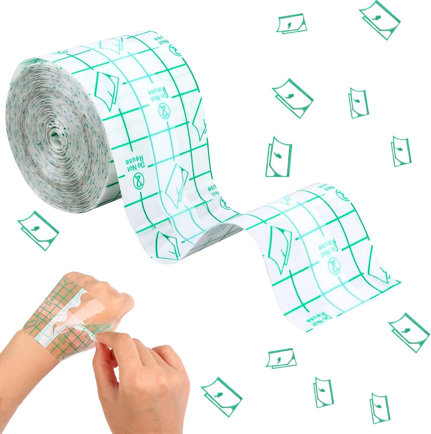 OBANGONG Transparent Waterproof Bandage 10M x 5cm Stretch Adhesive ...