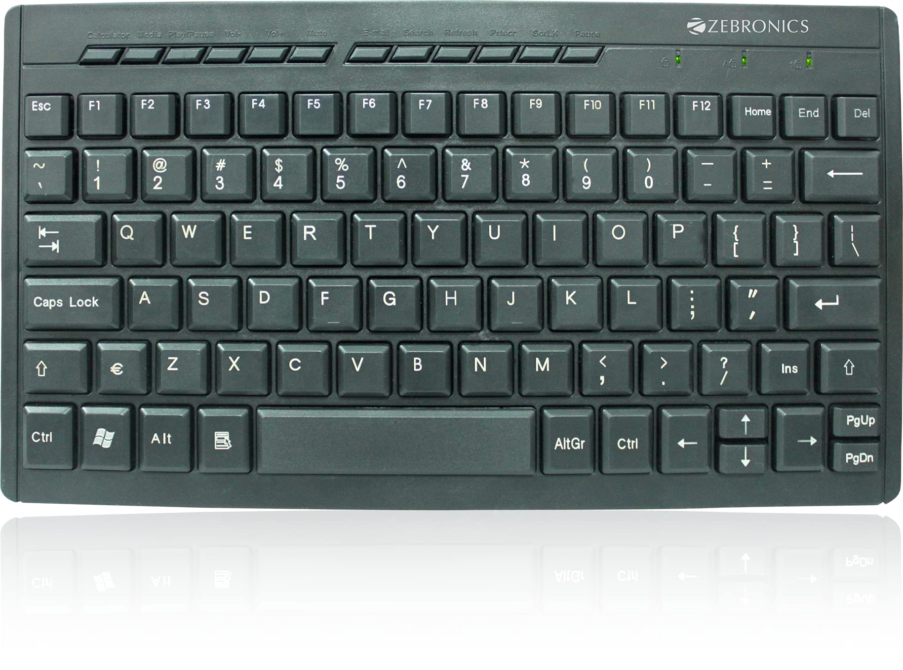 Amazon.in: Buy Zebronics ZEB-K04 Mini Multimedia USB Wired Keyboard ...