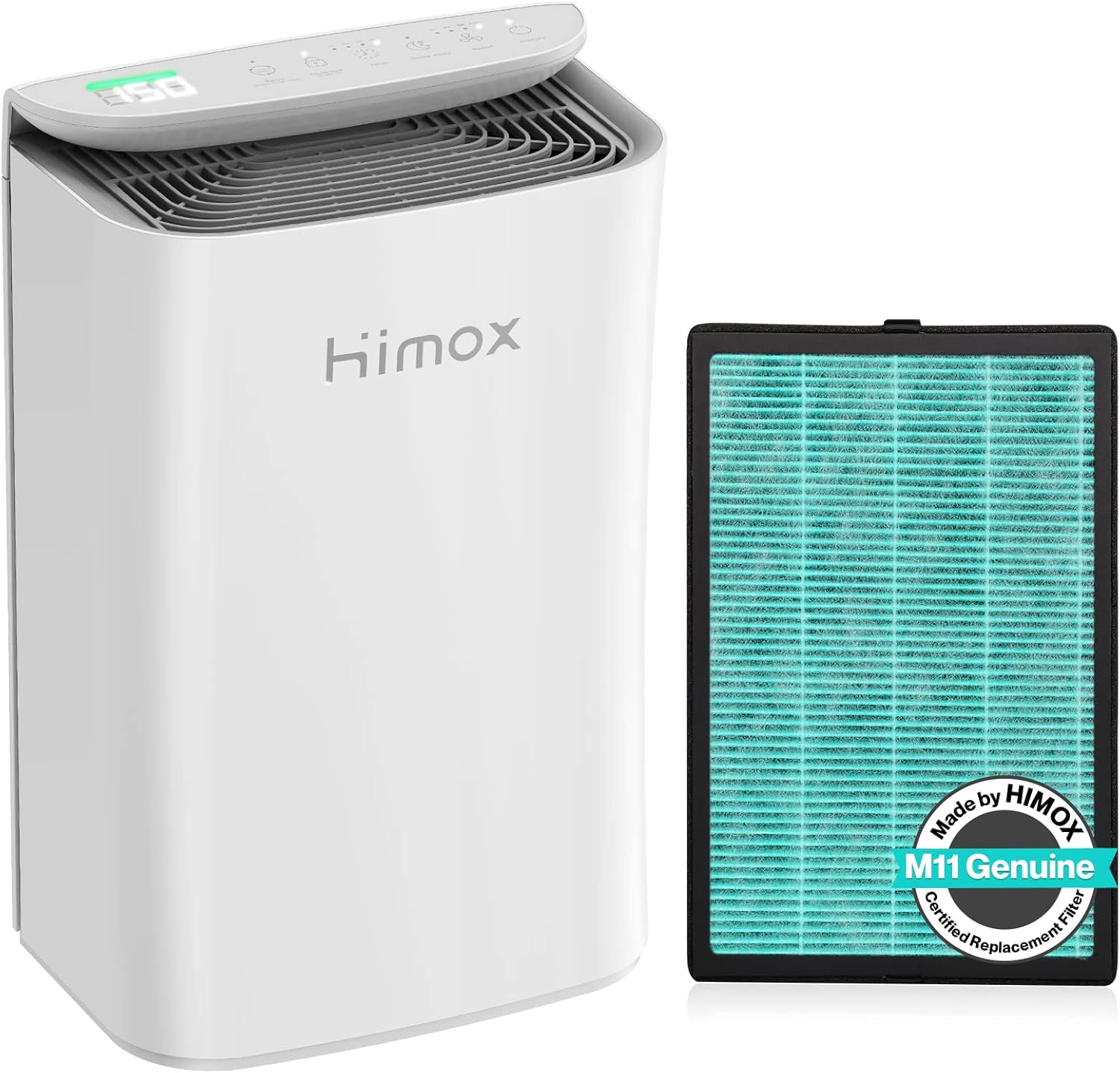 Amazon.com: HIMOX Air Purifier for Bedroom, True HEPA Remove 99.99% ...