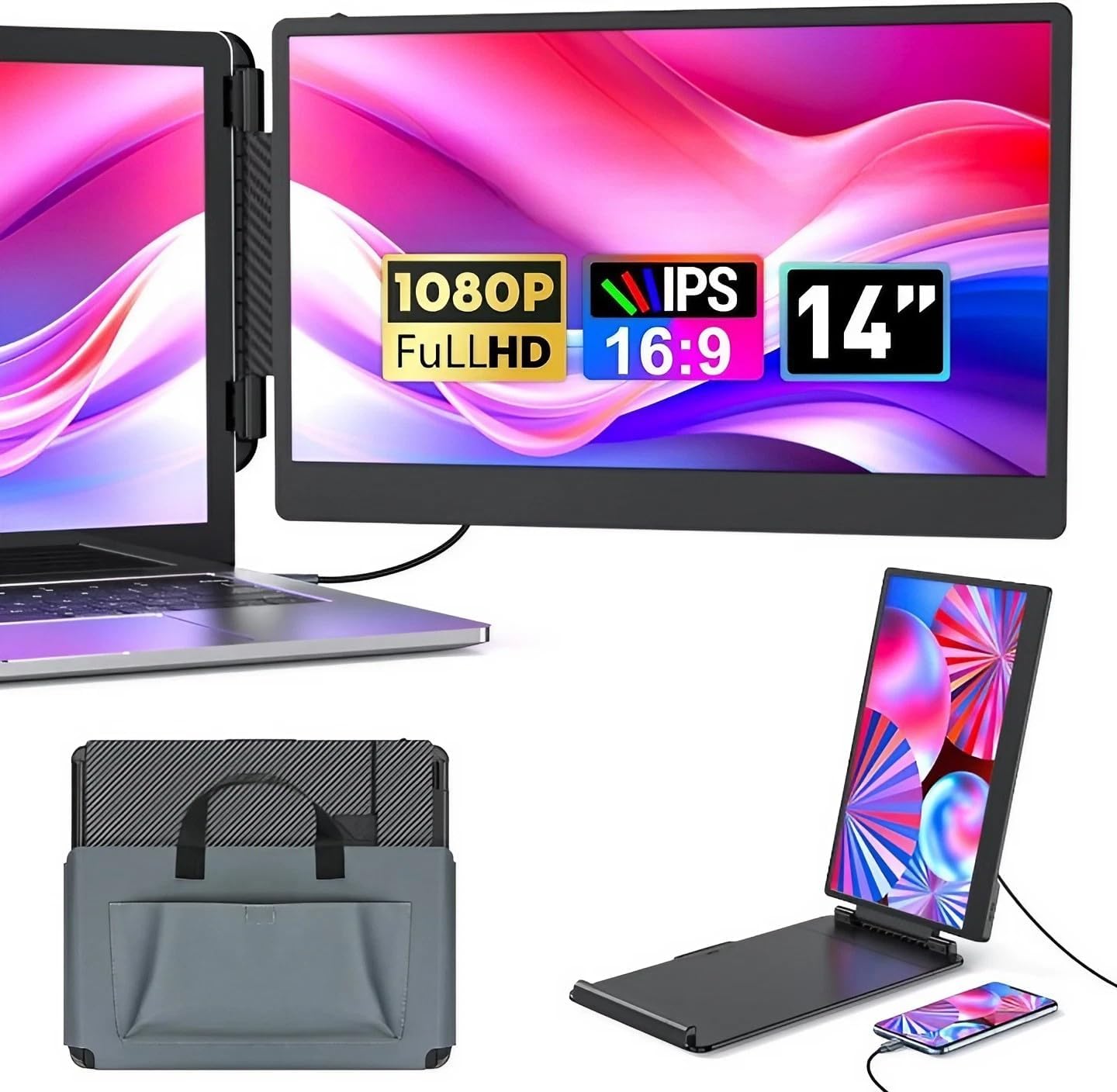 Laptop Screen Extender Portable - O9 O-Nine Dual Monitor Extender S1 No ...