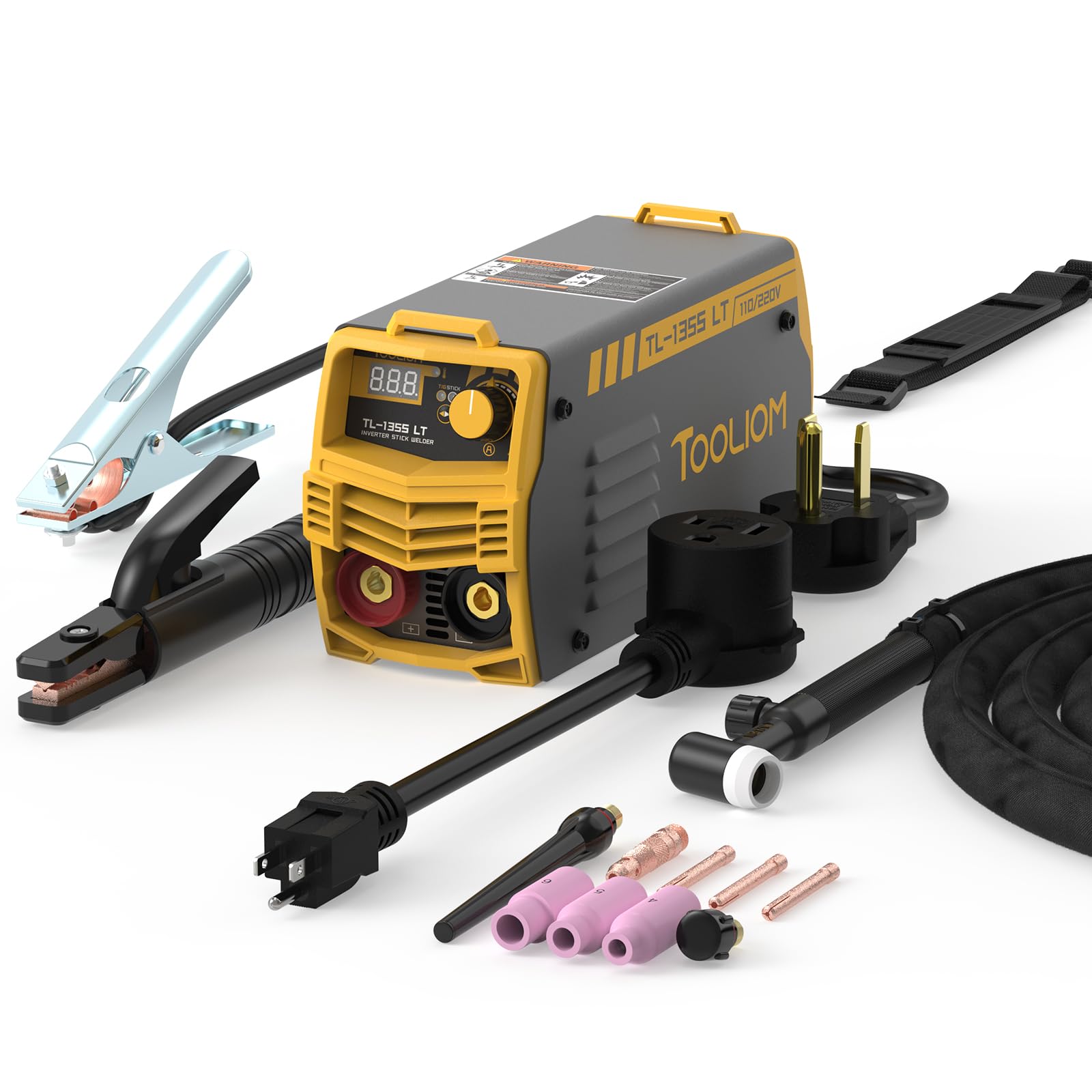 TOOLIOM 135A Stick Welder/Lift TIG,110V/220V MMA ARC Welder Machine ...