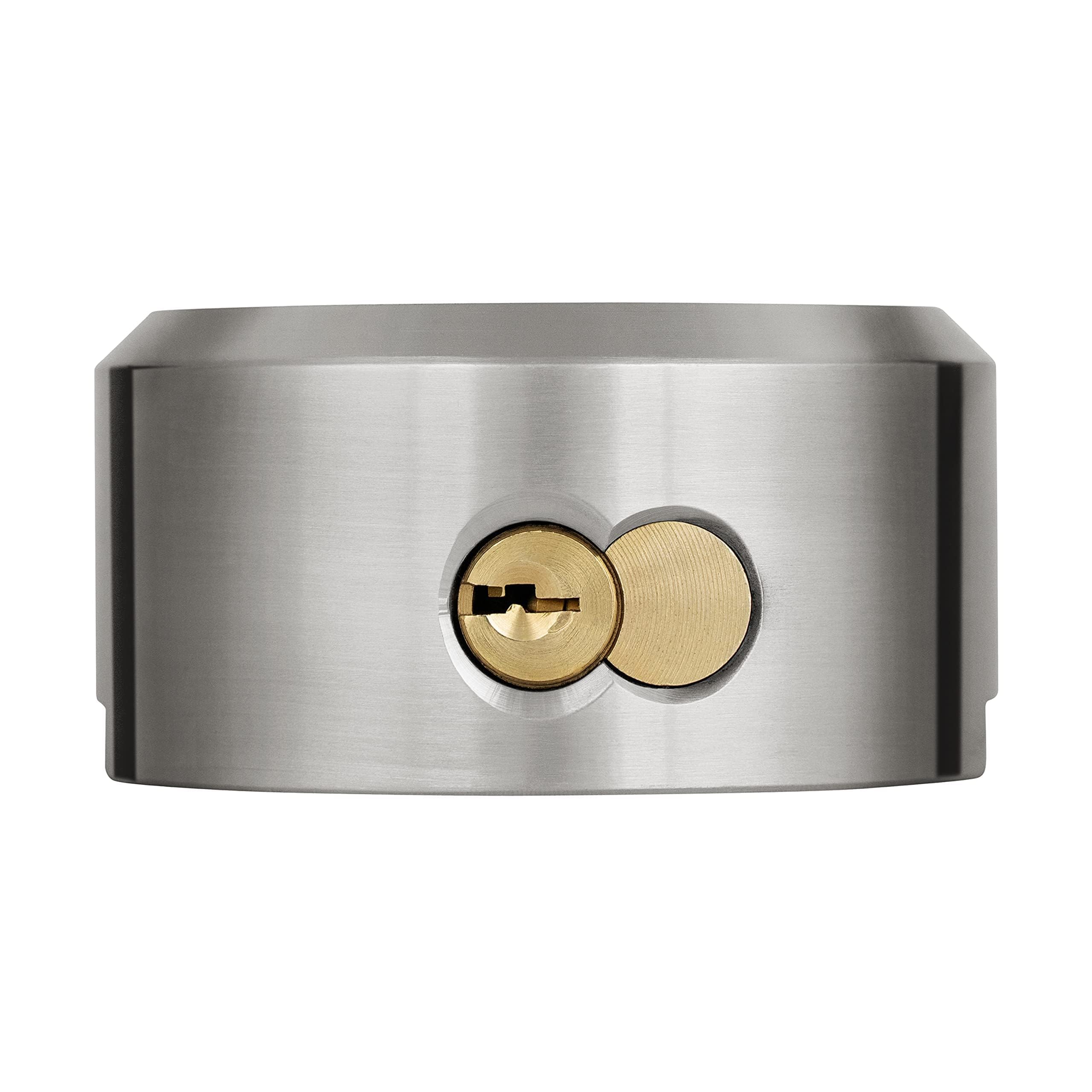 Snapklik.com : Stainless Steel Puck Lock, Military-Grade Hidden Shackle ...