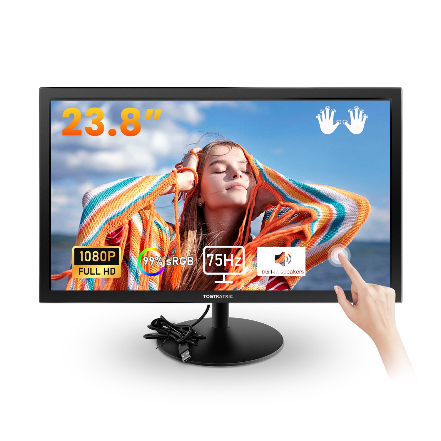 23 8 Inch Touchscreen Monitor 10 Point Multi Touch Screen | Desertcart ...