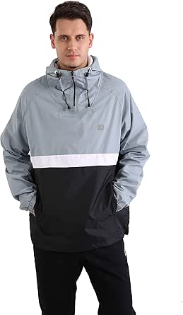 ARECON Men’s Waterproof Windproof Jacket Breathable Windbreakers ...