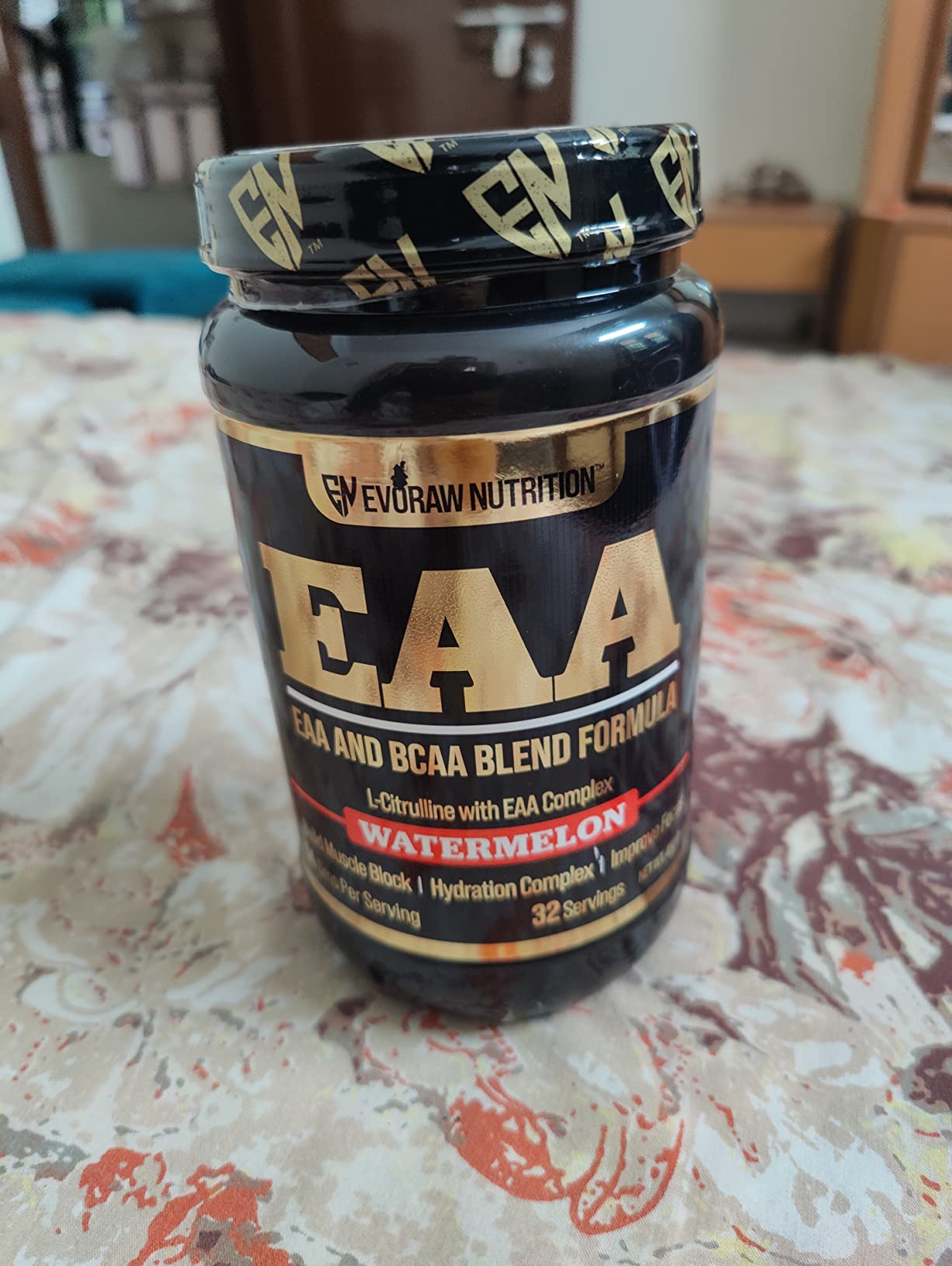 EVORAW NUTRITION EAA Watermelon Power packed BCAA for Intra-Workout ...