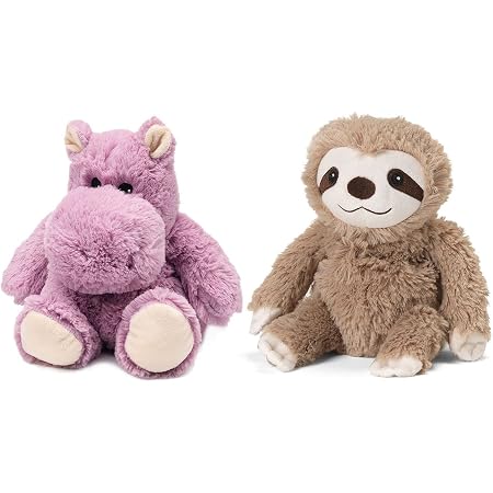 Amazon.com: Intelex Warmies Microwavable Plush Set, Junior Hippo and ...