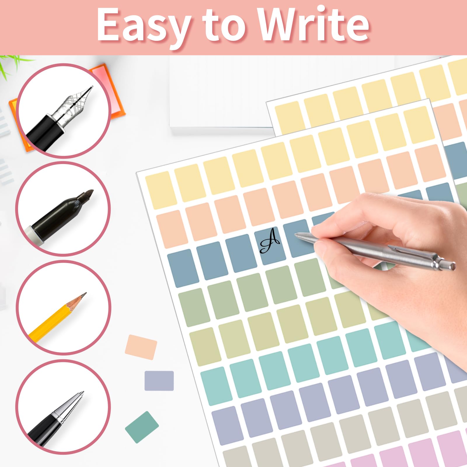 Snapklik.com : Starboling Color Coding Labels,3000 PCS 1/2" X 3/4 ...