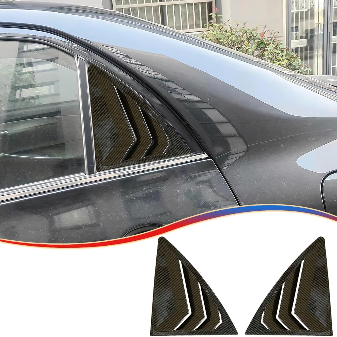 Amazon.com: Window Louver,MUXEE 2Pcs Air Vent Scoop Shades Cover Blinds ...