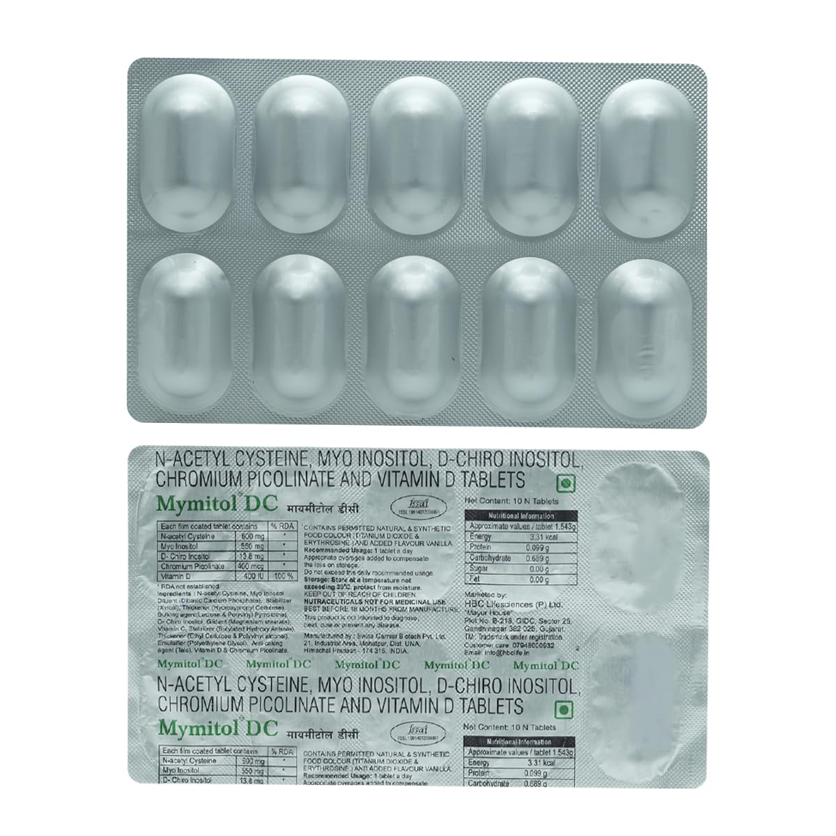 Mymitol DC Tablet 10's : Amazon.in: Health & Personal Care