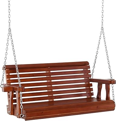 Amazon.com: VINGLI Heavy Duty Wooden Swing Frame for Adults Kids ...