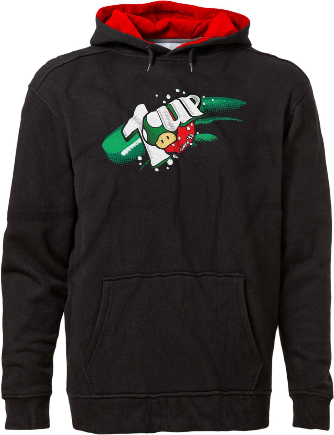 BSW Unisex 1UP Super Mario Extra Life Mushroom 7UP Premium Hoodie 3XL ...