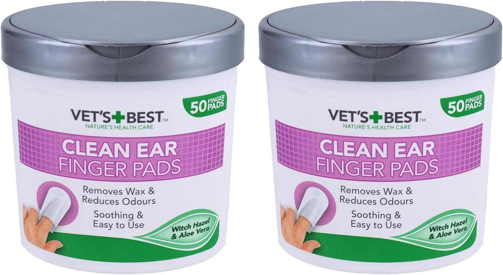 AB Tools 100PK Dog Pet Ear Cleaning Finger Pads Wipes Removes Wax Dog ...