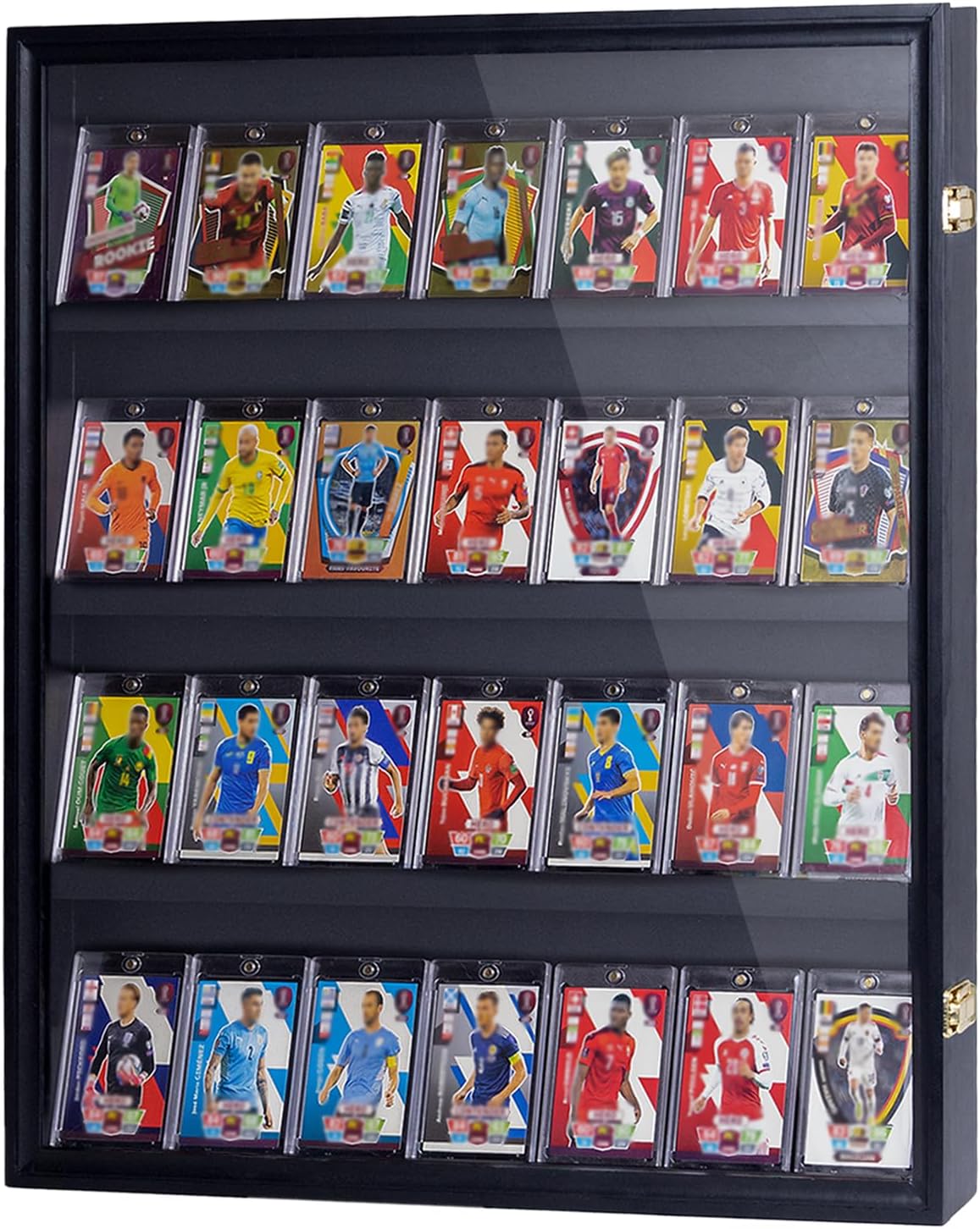 Amazon.com: 28 Graded Card Display Case,Wooden Wall Mount Football Card ...