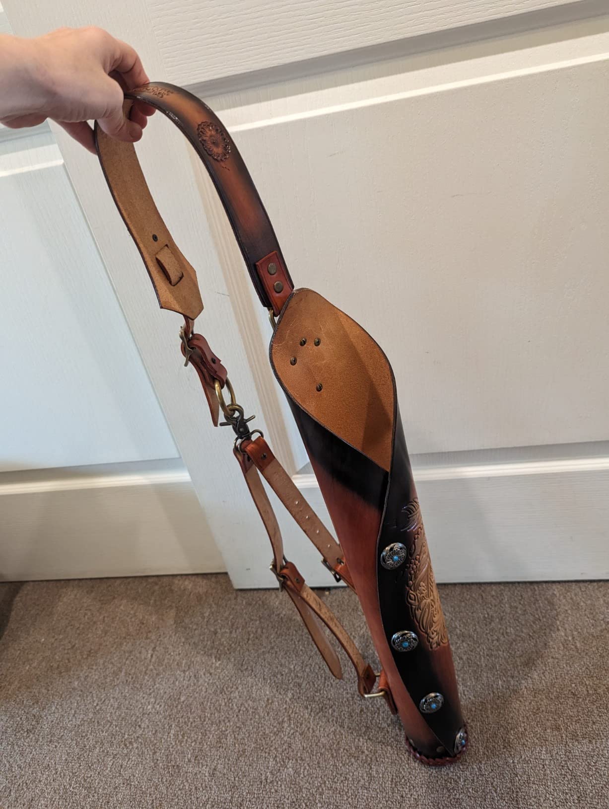 $17/mo - Finance Pure Cowhide Arrow Quiver,Retro Hunting Quivers with ...