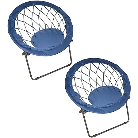 Amazon.com: CampLand Bunjo Bungee Dish Chair Folding Camping Relax Fun ...