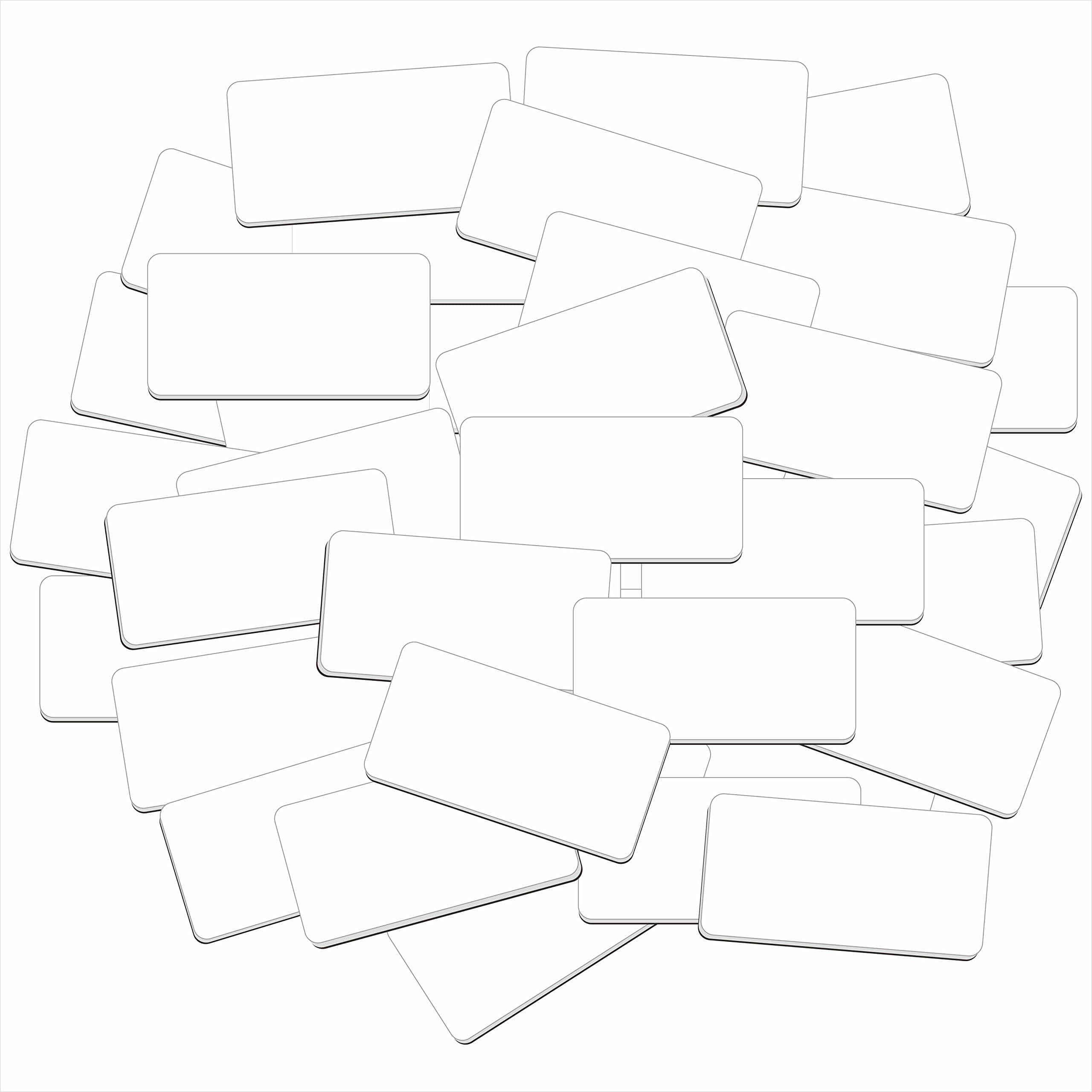 MagFlex® Lite Flexible Gloss White Dry Wipe Surface Magnetic Labels for ...