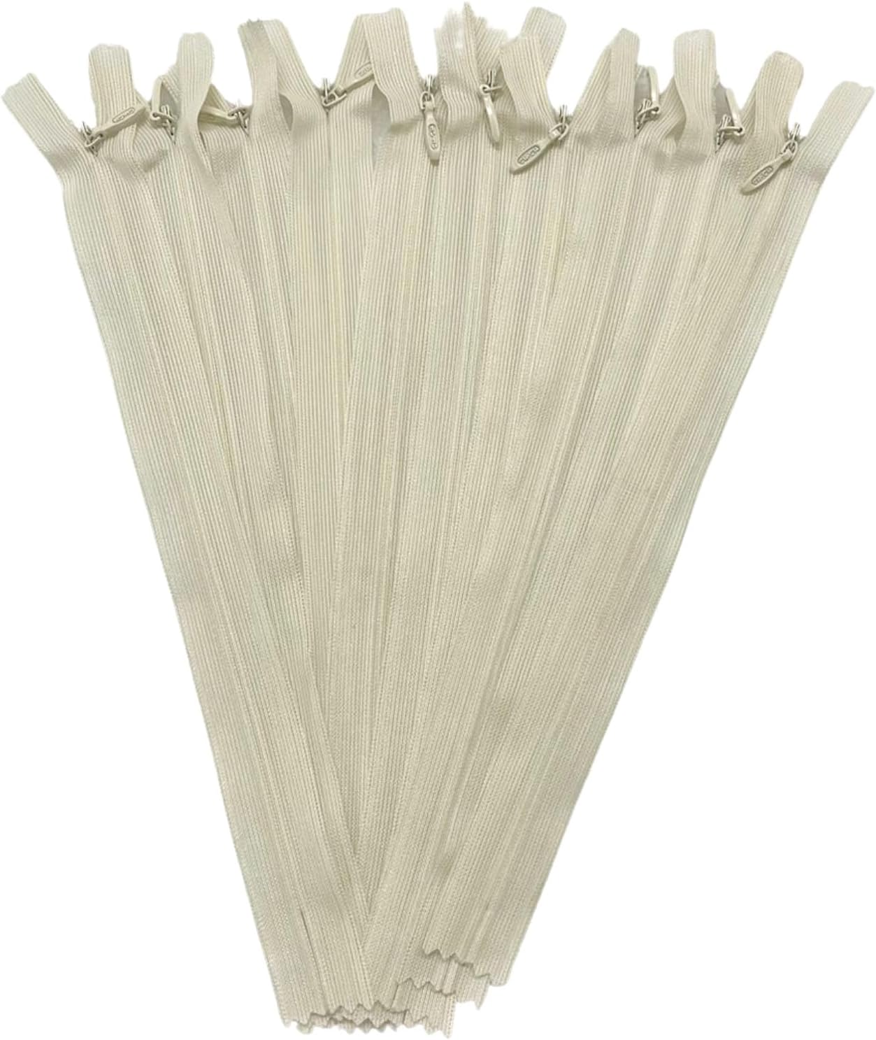 Amazon.com: AMORNPHAN 10 Pcs 14 Inch Silk Invisible Zipper Conceal Lace Tape Closed for Clothes ...