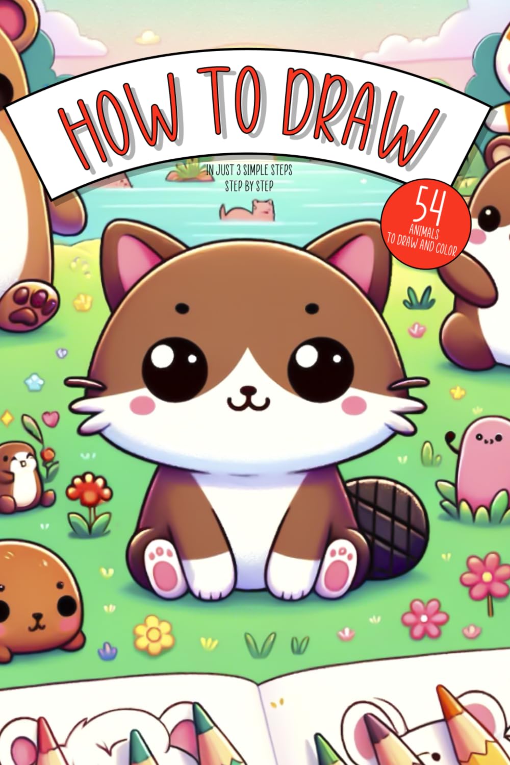 How To Draw: 54 cute animals to draw and color in just 3 simple steps ...