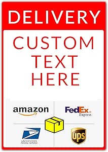 Amazon.com: Custom metal parcel delivery signs,waterproof personalised ...