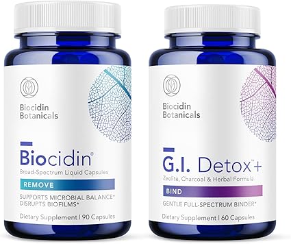 Amazon.com: Biocidin Capsules (90 Count) with GI Detox+ Gentle Binder ...