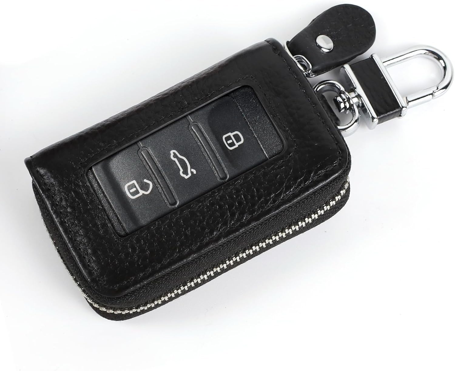 Amazon.com: Wuyaoyao Car Key Fob Cover, Genuine Leather Car Key Case ...