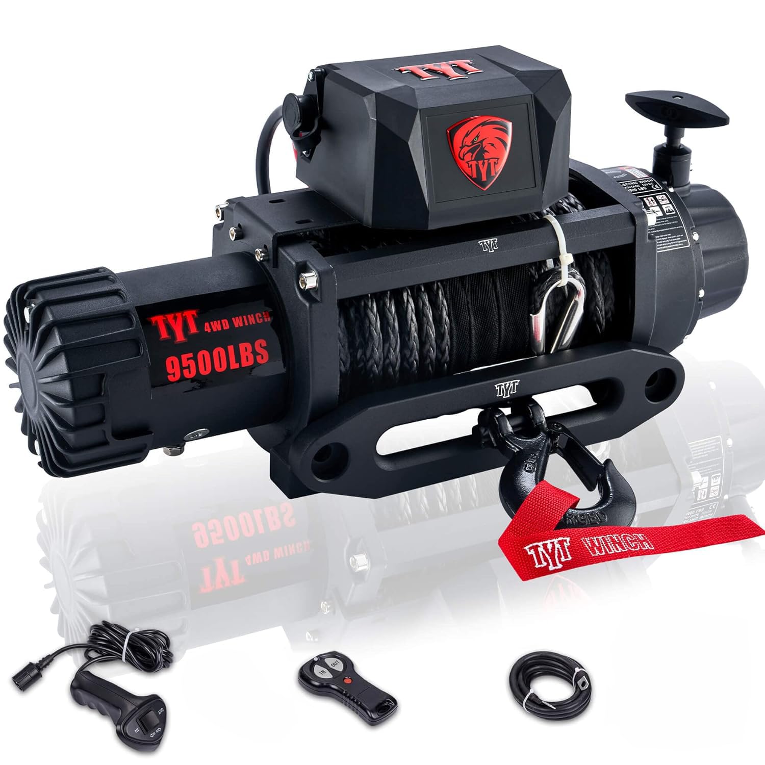 Snapklik.com : TYT T1 Series Winch 9500 Lb. Load Capacity Electric ...