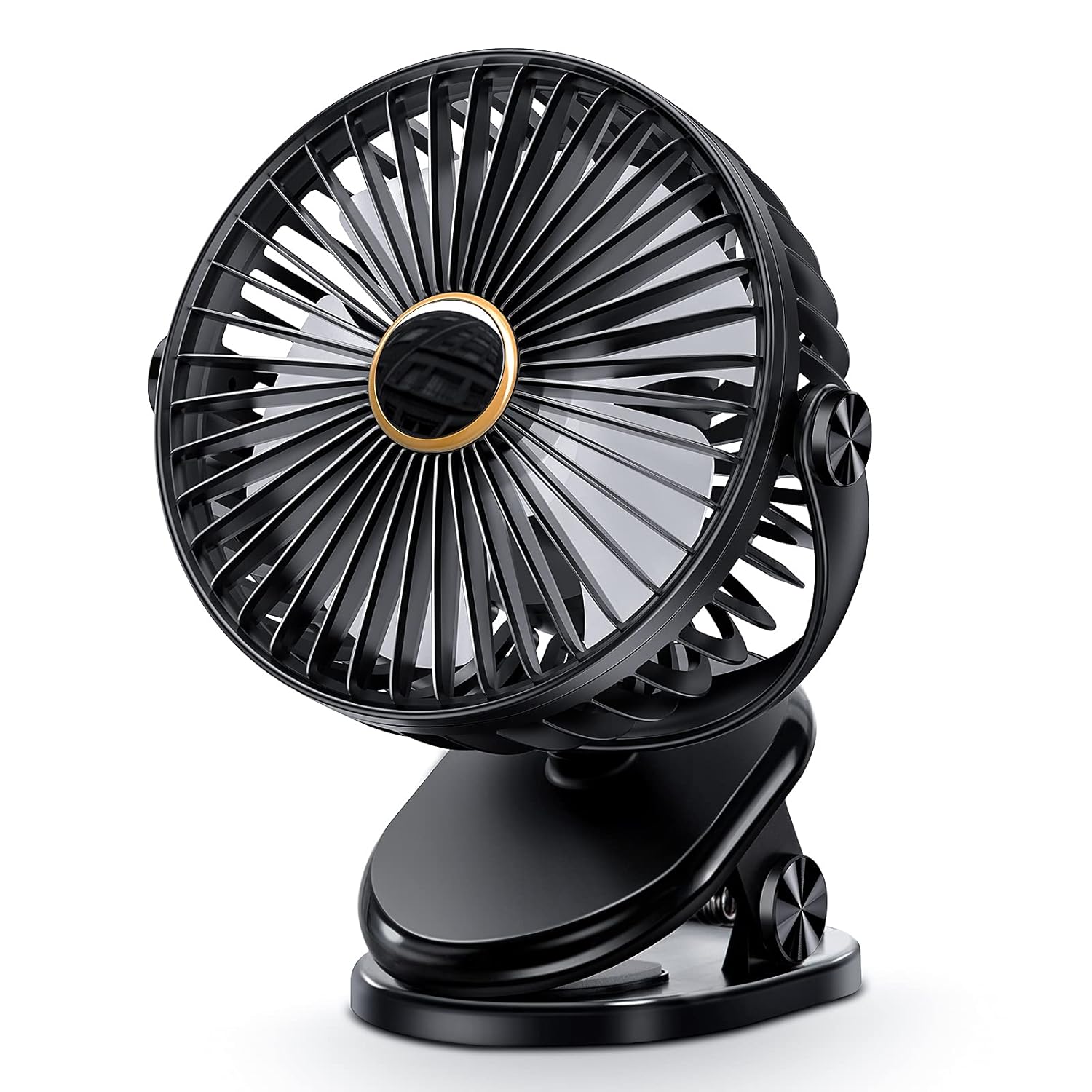 SmartDevil Clip on Table Fan, 360° Rotation Portable Small Desk Fan, 3 ...