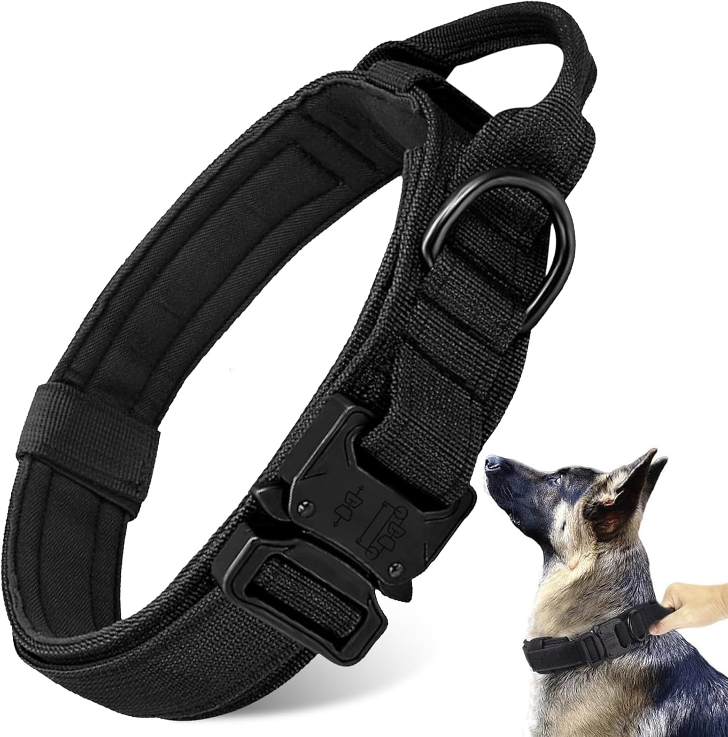Amazon.com : Tactical Dog Collar - Military Dog Collar, Adjustable ...