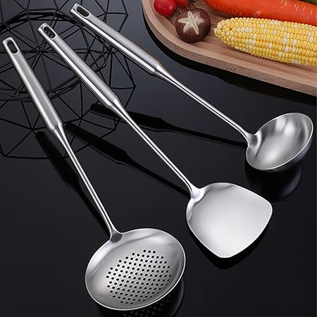 Amazon.com: MANNKITCHEN Professional Grade Stainless Steel Spatula ...