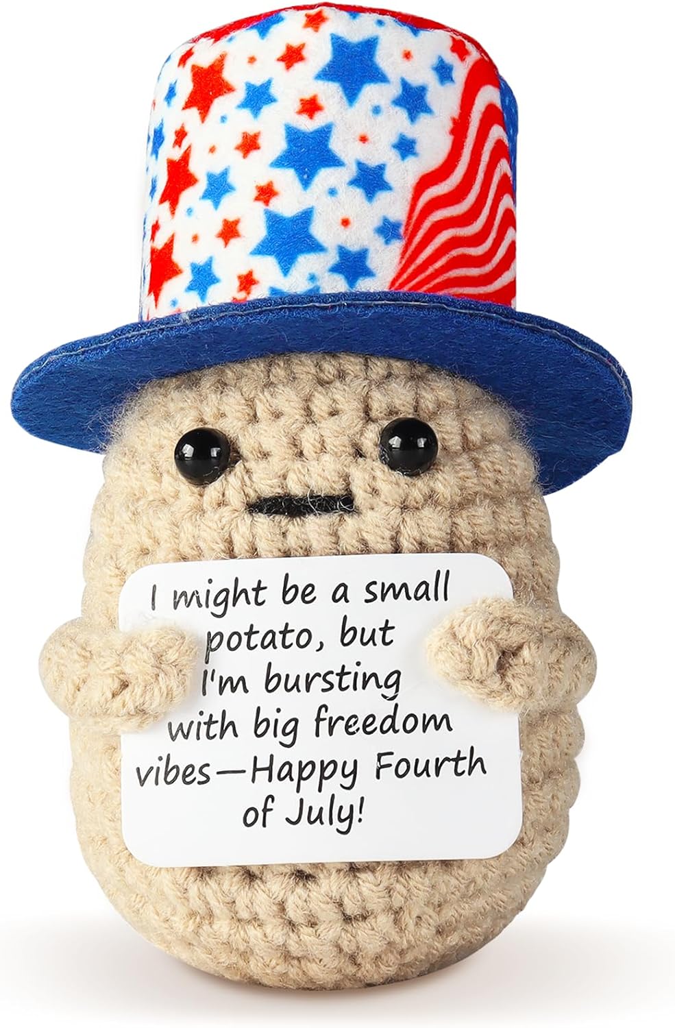 Amazon.com: 4th of July Decorations, Handmade Crochet Positive Potato ...
