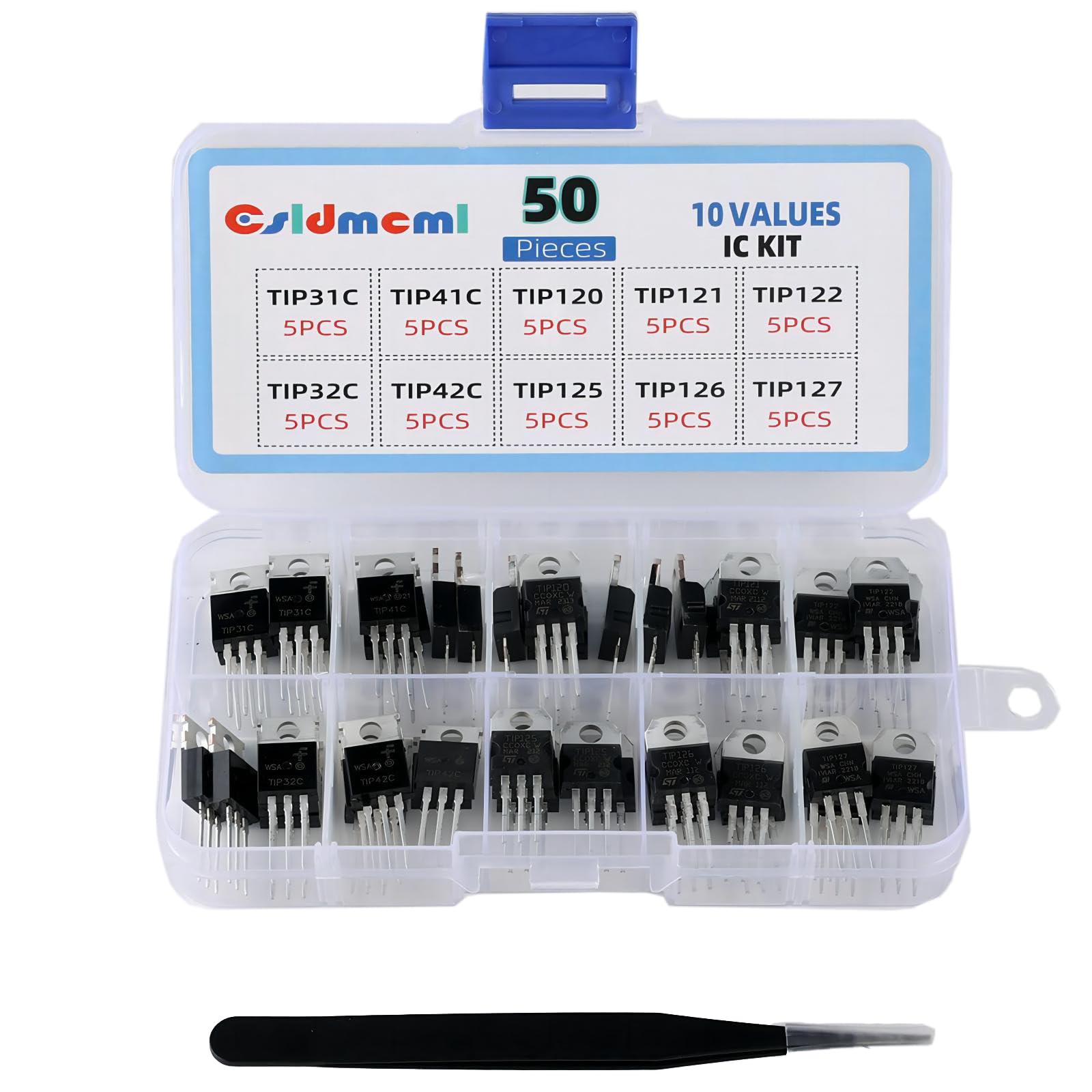 Snapklik.com : 10 Values 50 Pcs Silicon Epitaxial Power Transistor ...