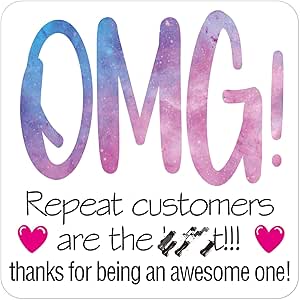 Amazon.com: 500pcs Square Watercolor Stickers Roll, OMG Repeat ...