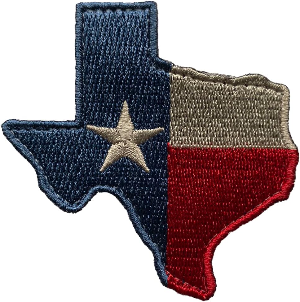 Amazon.com: Texas Flag State Cut Out - Embroidered Iron On or Sew On Patch