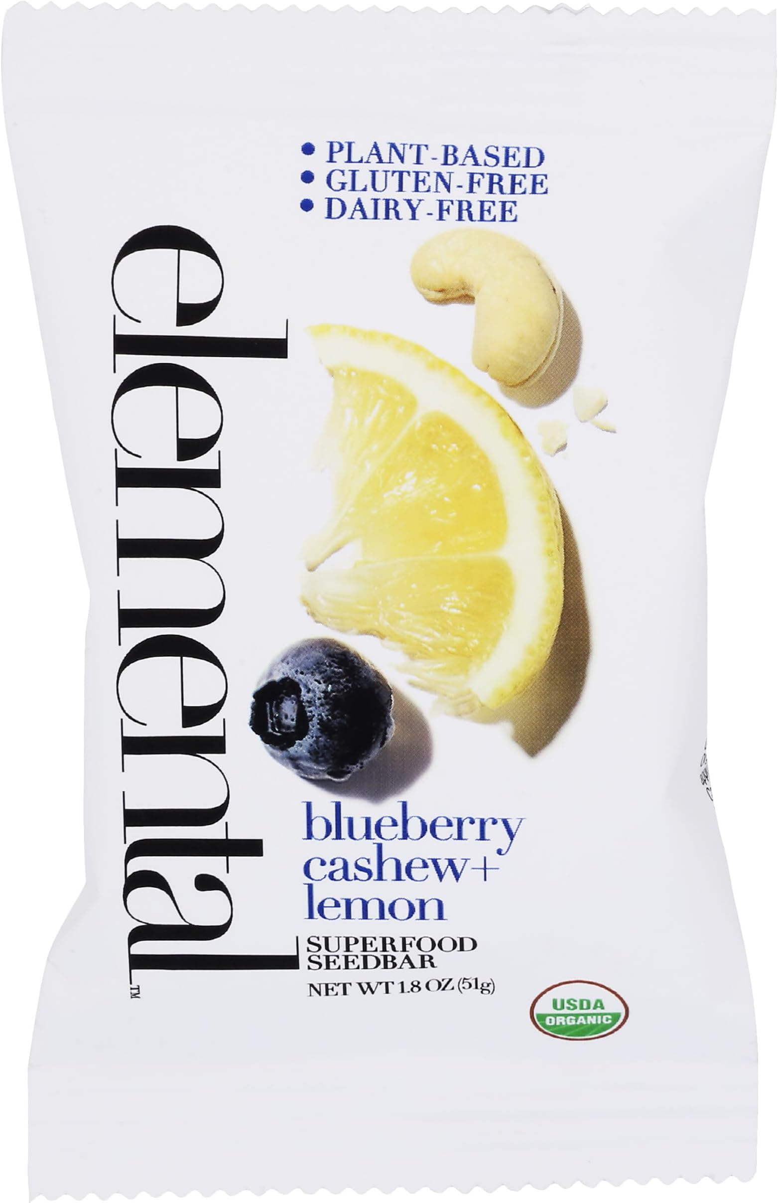 Amazon.com: Elemental Superfood Seedbar, Blueberry, Cashew, and Lemon ...