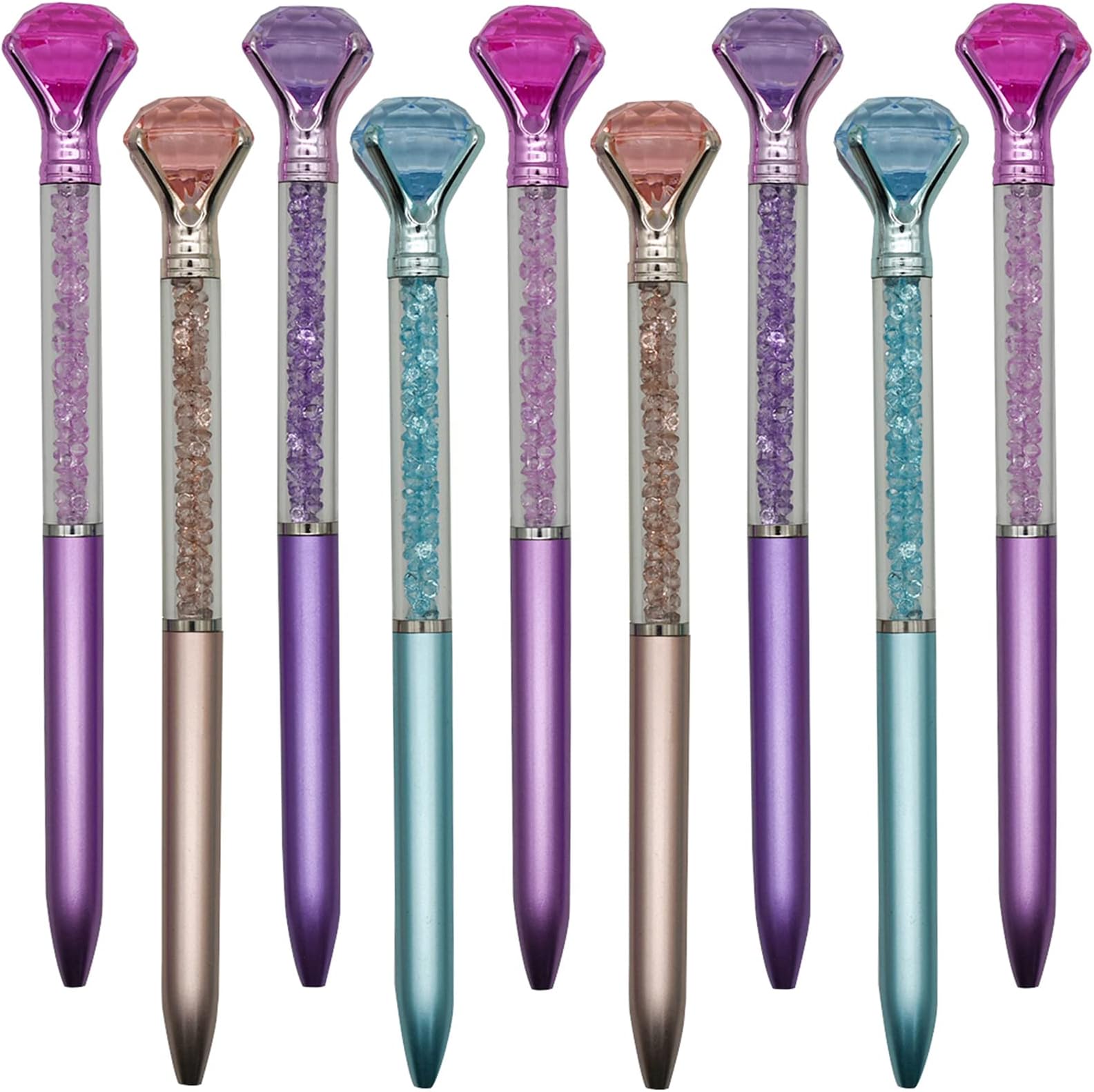 Amazon.com : jiebor 24Pcs Diamond Pen Rhinestone Crystal Ballpoint Pens ...