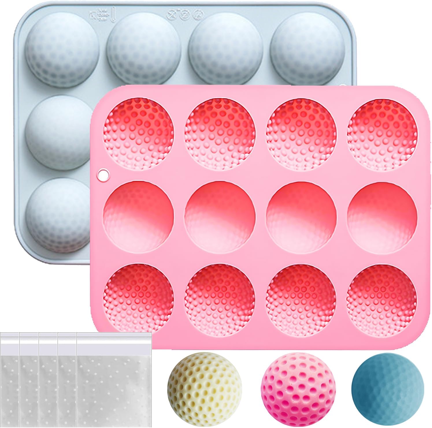 Amazon.com: Golf Ball Cake Pop Mold with Candy Bags, 2 PCS Hot ...