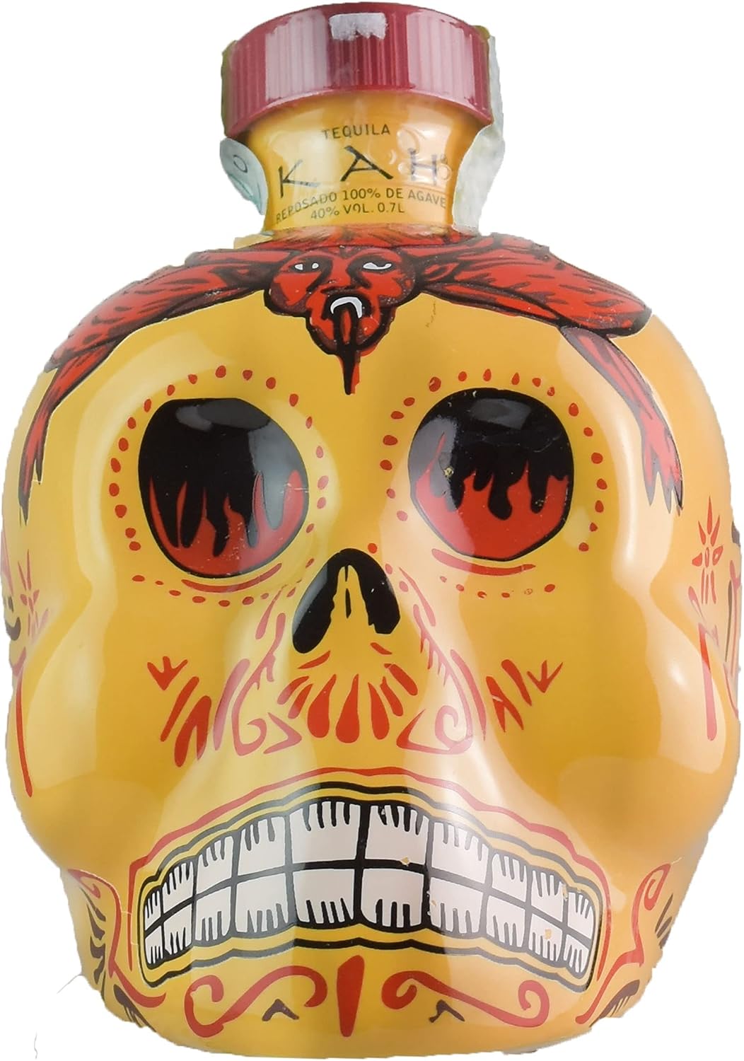 KAH Skull Tequila Reposado - 50ml : Amazon.co.uk: Grocery