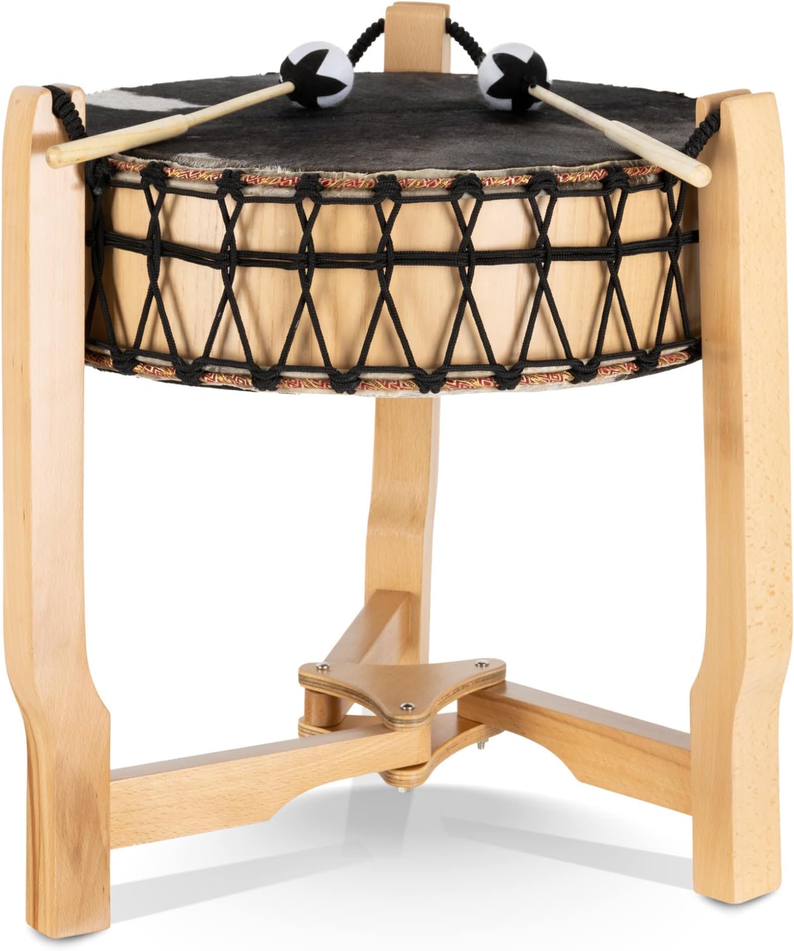 XDrum Handtrommel Rahmentrommel 3er Set - Percussionset mit Naturfellen ...