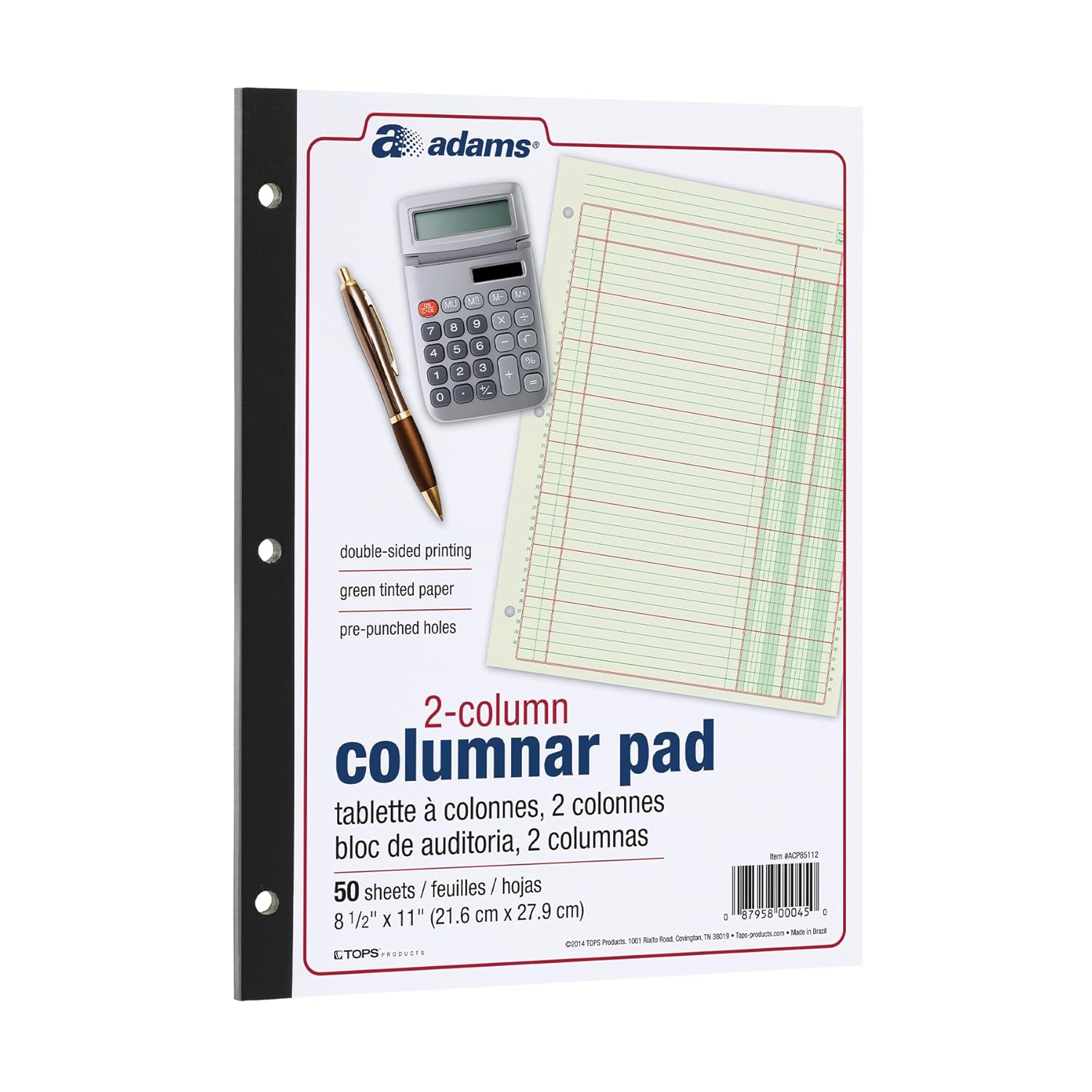Adams Columnar Analysis Pad,Pad,Columnar,2-Column : Amazon.ca: Office ...