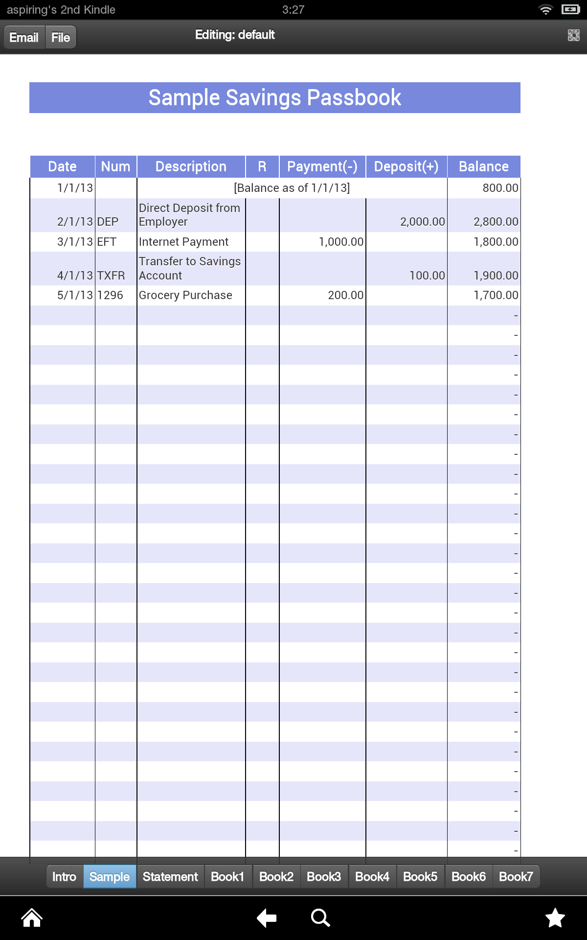 Savings Passbook Pro - App on Amazon Appstore